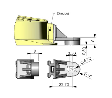 Axial Fan Mounting Feet – Vehicle Body Fittings